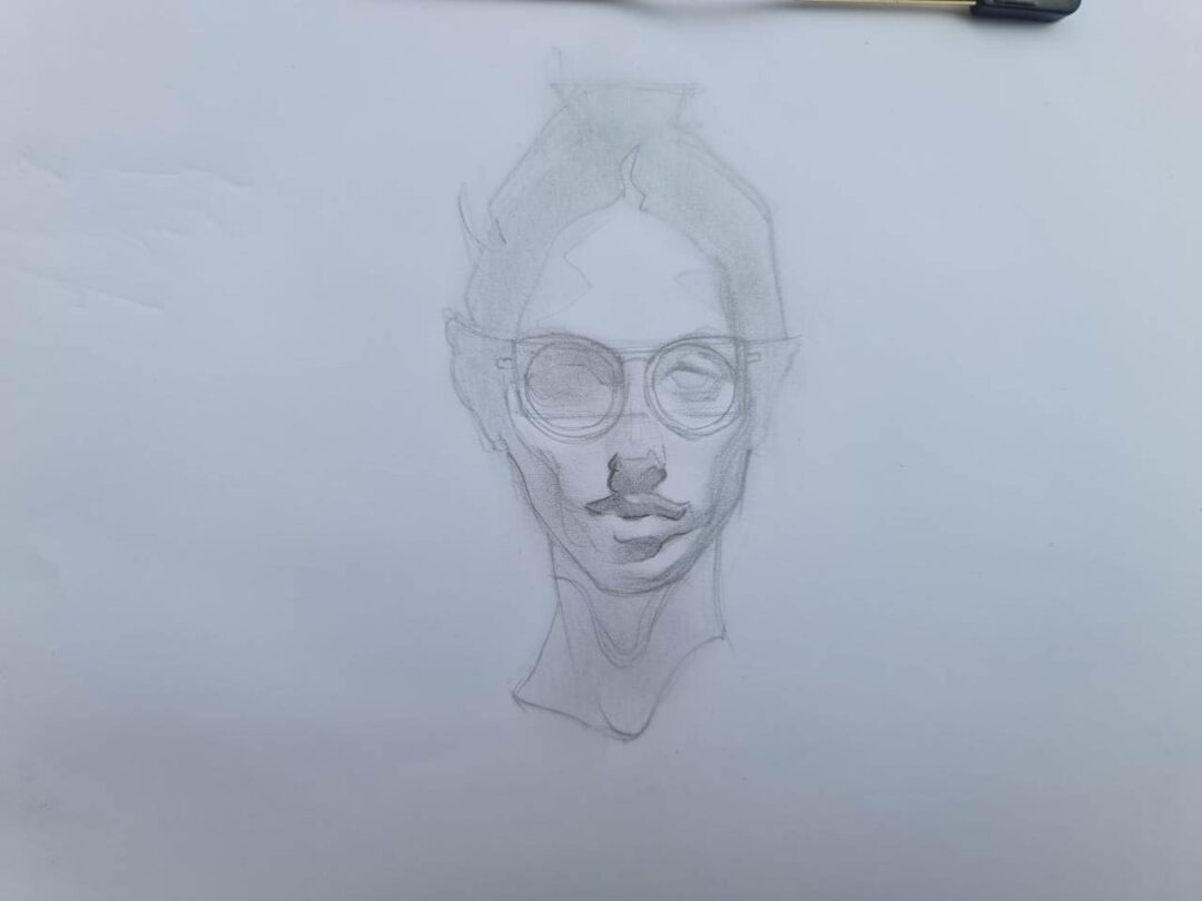 How to Draw Glasses on a Face in 7 Steps – Binge Drawing